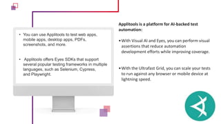 AI and ML in Test Automation Presentation | PPTX