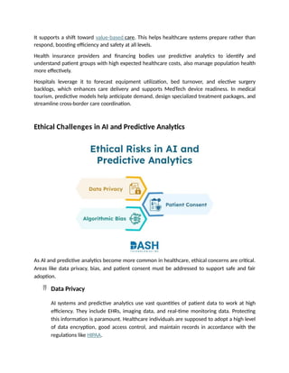 AI and Predictive Analytics in Healthcare- Ethical Challenges ...