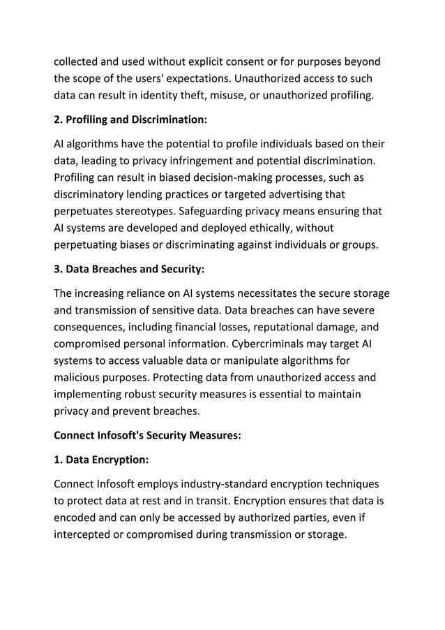 Ai And Privacy Concerns Safeguarding Data With Robust Security Measures Pdf