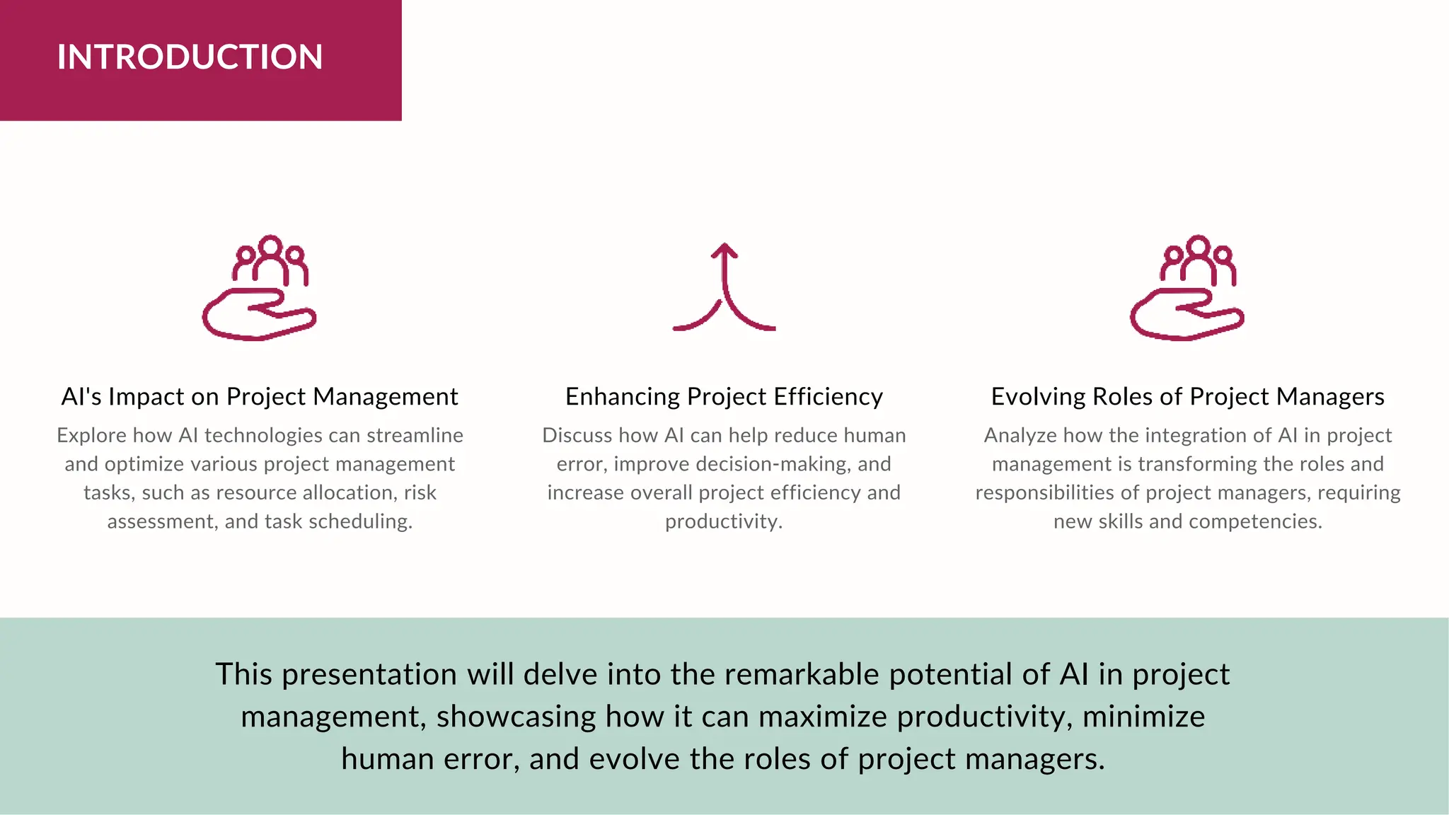 AI and Project Management Maximizing AI, Reducing Human Error, and Evolving Roles.pptx