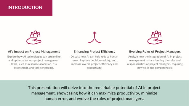 Ai And Project Management Maximizing Ai Reducing Human Error And Evolving Roles Pptx