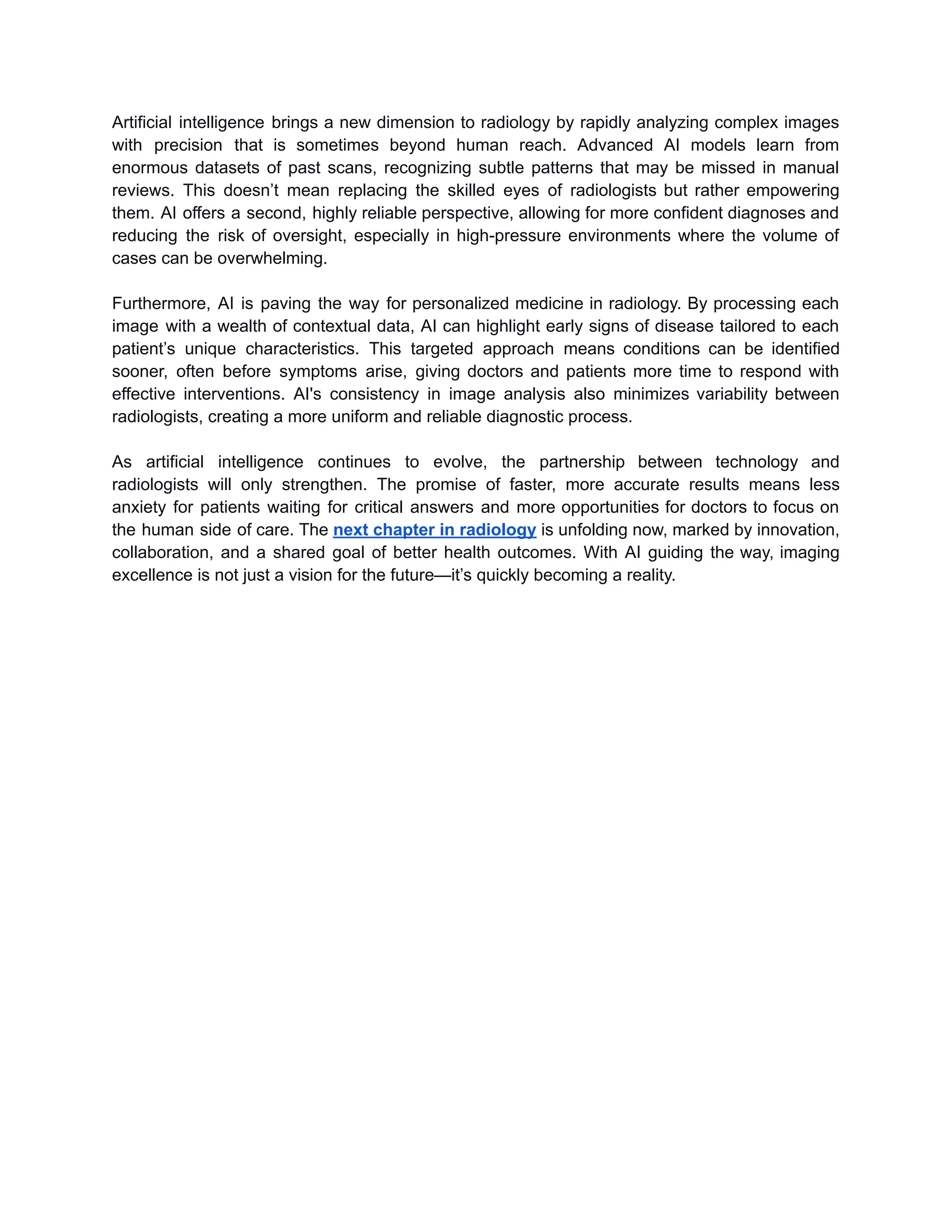 AI and Radiology_ Pioneering a New Era of Imaging Excellence By Hamid ...