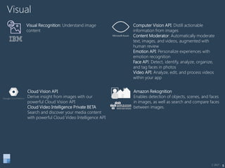 Artificial Intelligence API Services Compared | PDF