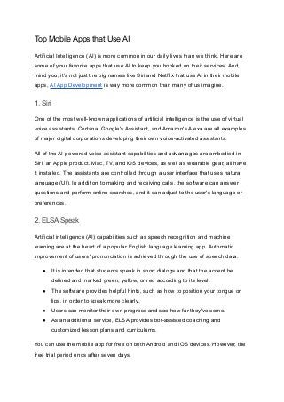 AI App Development Guide | PDF