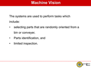 Aiar. unit v. machine vision 1462642546237 | PDF