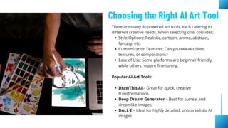 AI Art for Beginners - Create Stunning Artwork in Minutes! | PDF