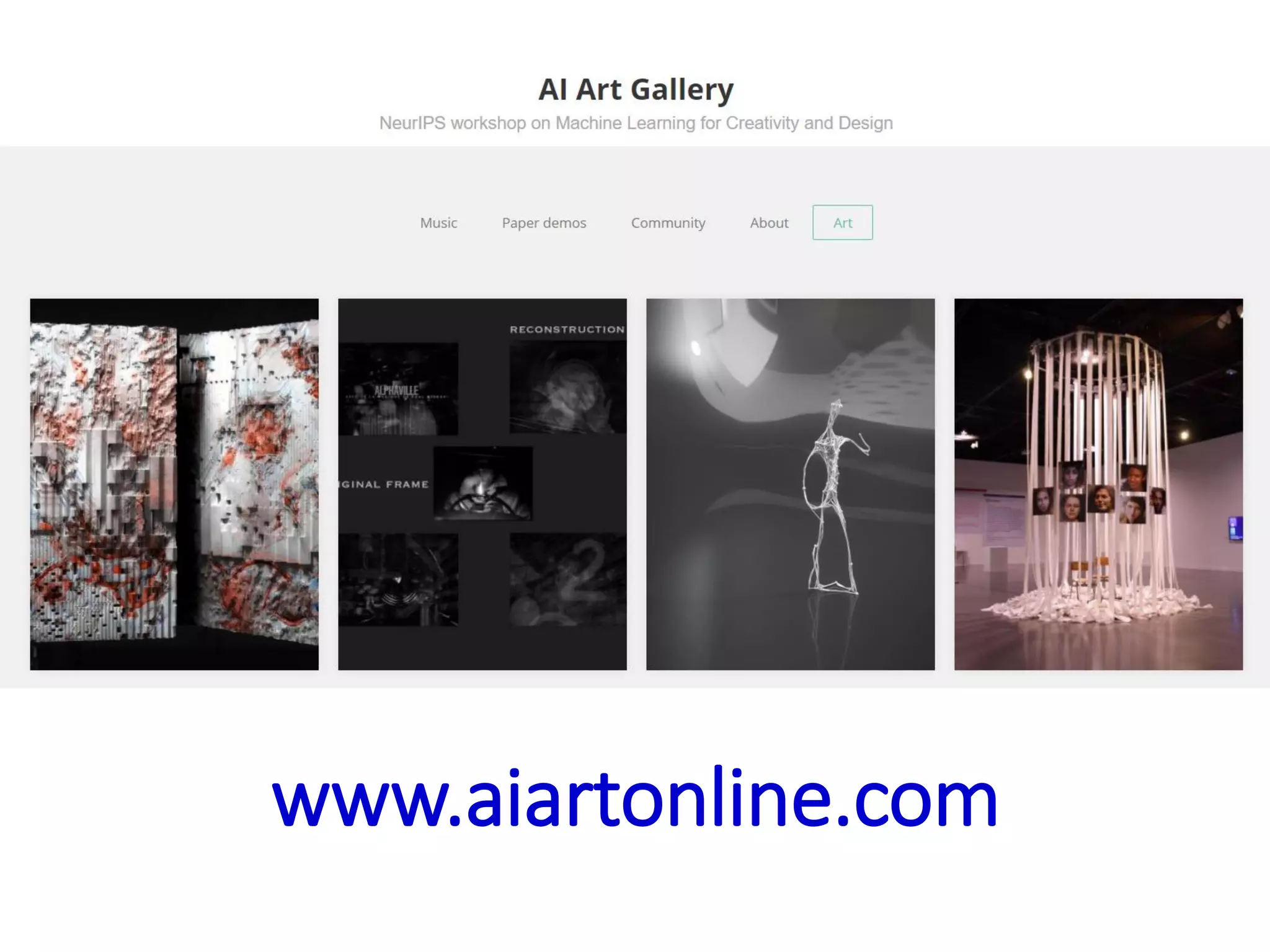 AI Art Gallery Overview - Luba Elliott - NeurIPS Creativity Workshop | PDF | Museums & Galleries ...