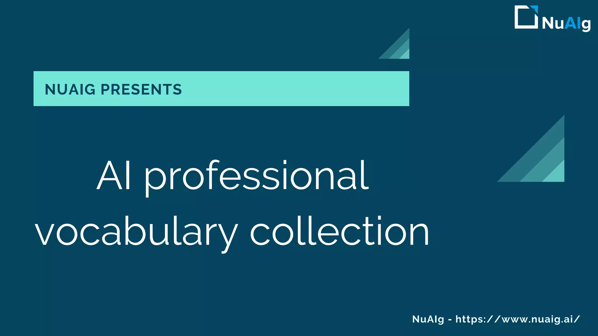 Ai artificial intelligence professional vocabulary collection | PPT