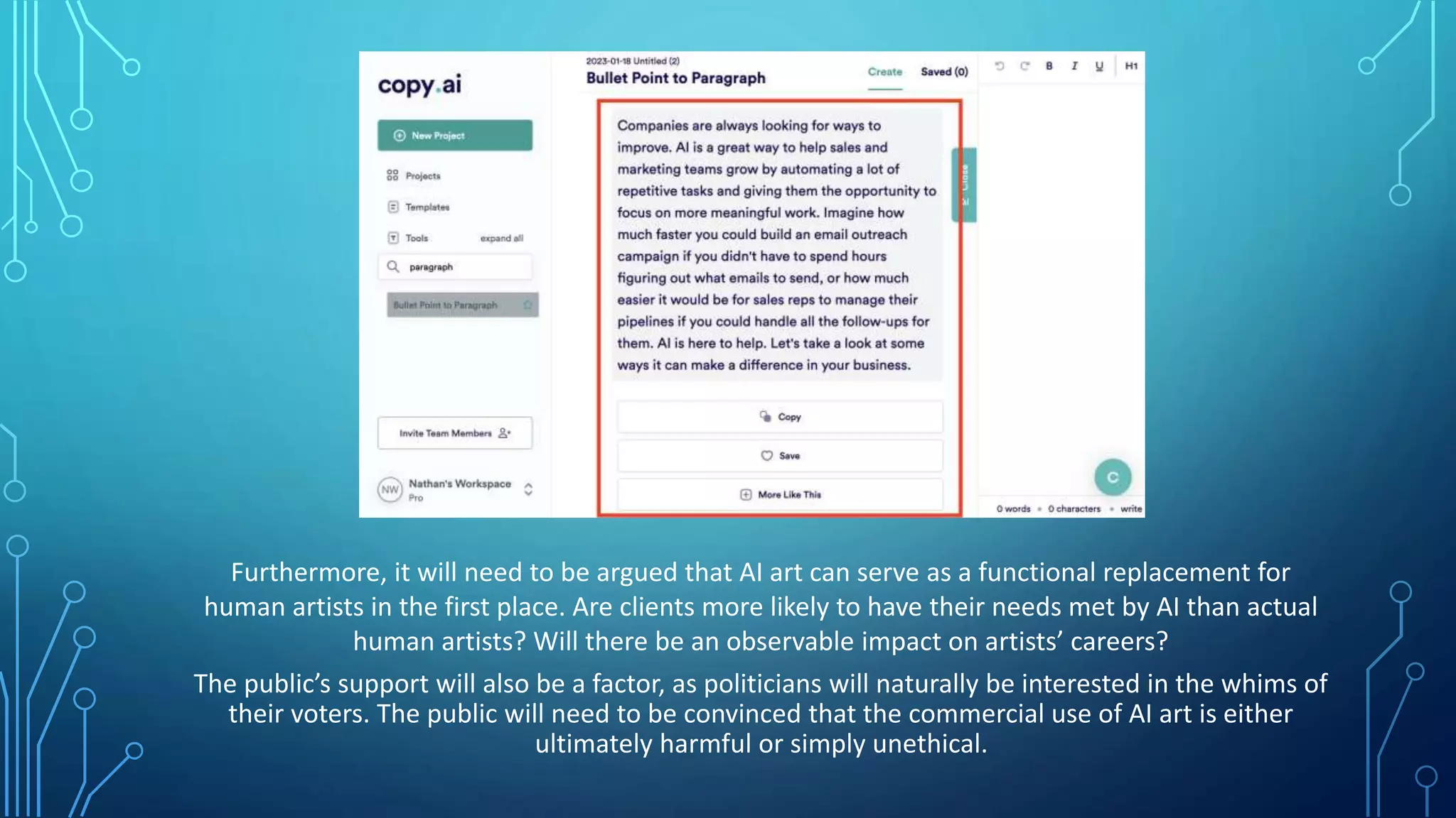 Artificial Intelligence and Artwork | PPT