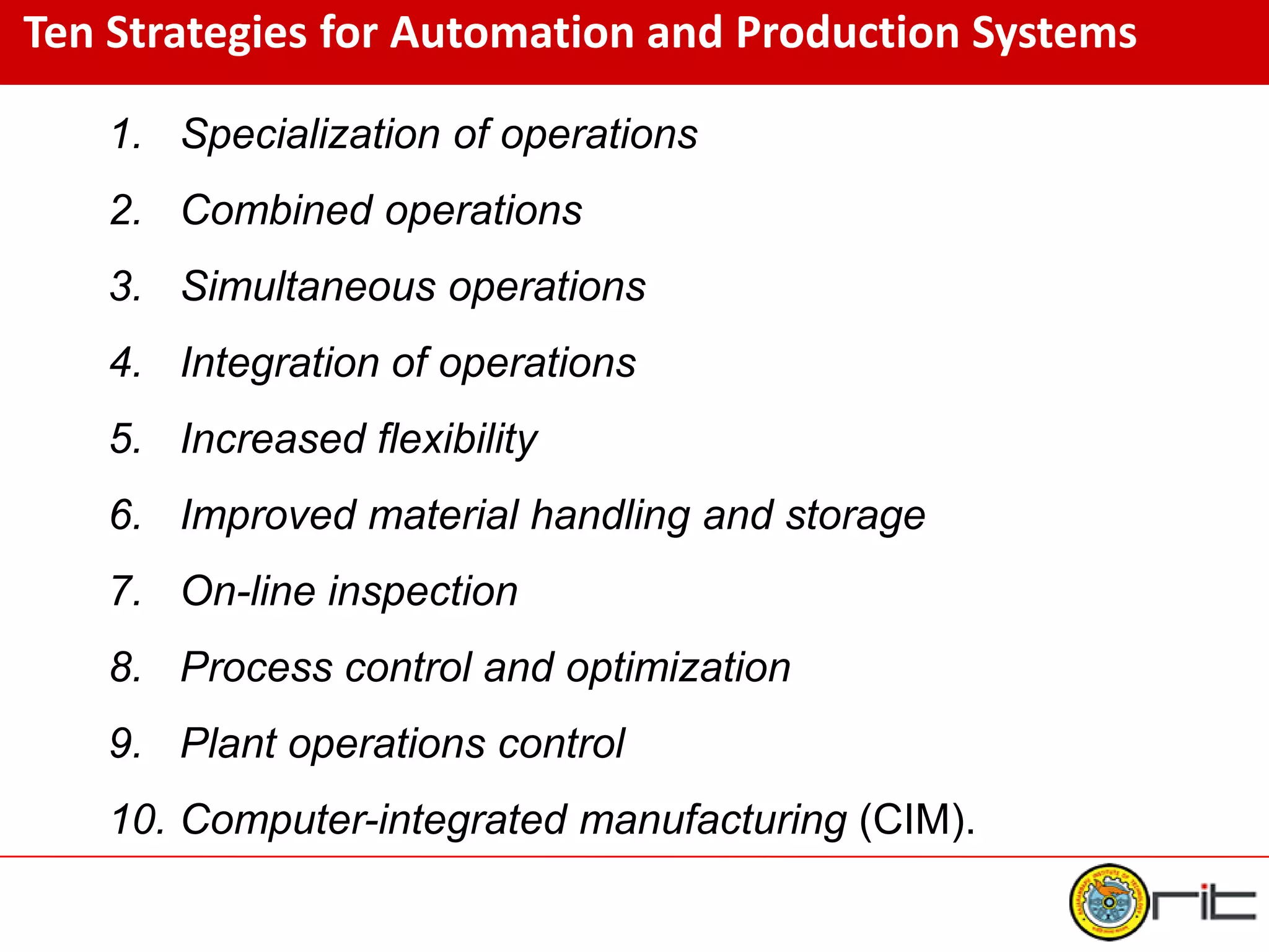 advanced industrial automation and robotics | PDF