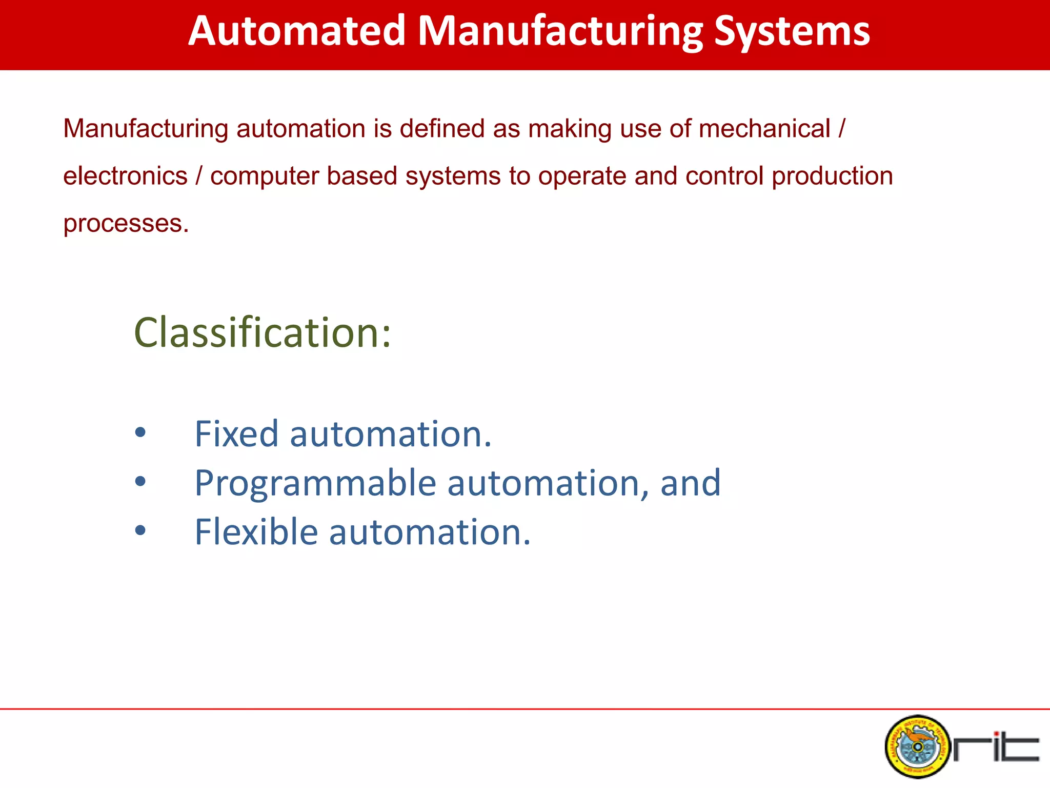 advanced industrial automation and robotics | PDF