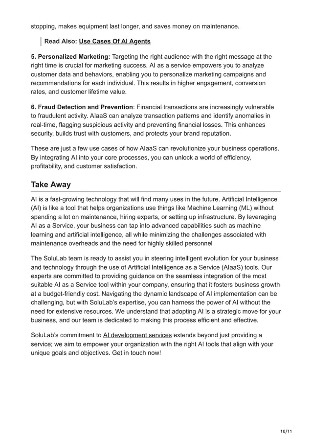 AI as a Service A Comprehensive Guide.pdf | Cloud Computing | Internet