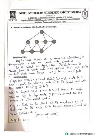AI3391 Artificial Intelligence ASSIGNMENT 1 Solutions.pdf | Computer Software and Applications ...
