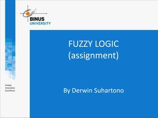 AI assignment fuzzylogic | PPT