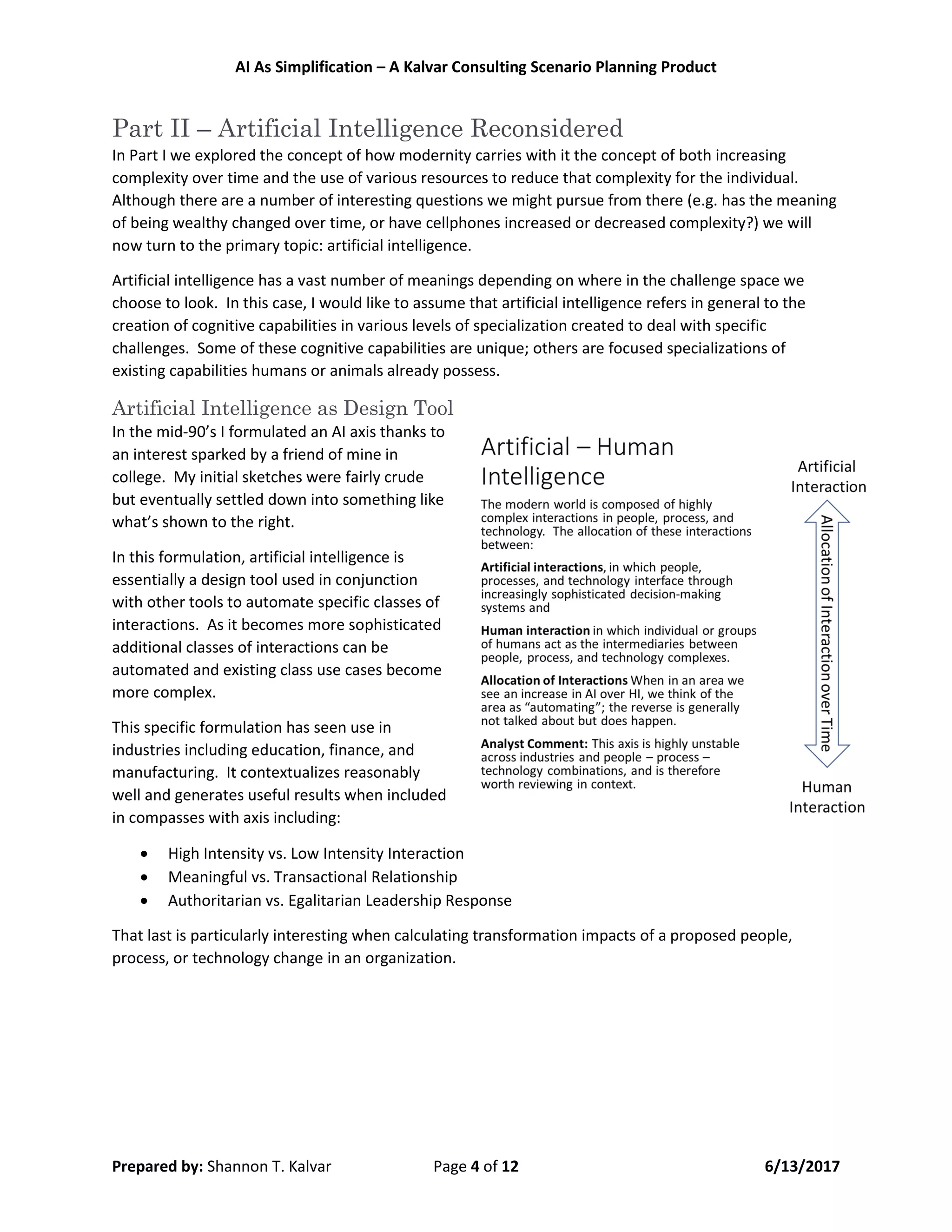 AI As Simplification | PDF