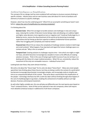 AI As Simplification | PDF