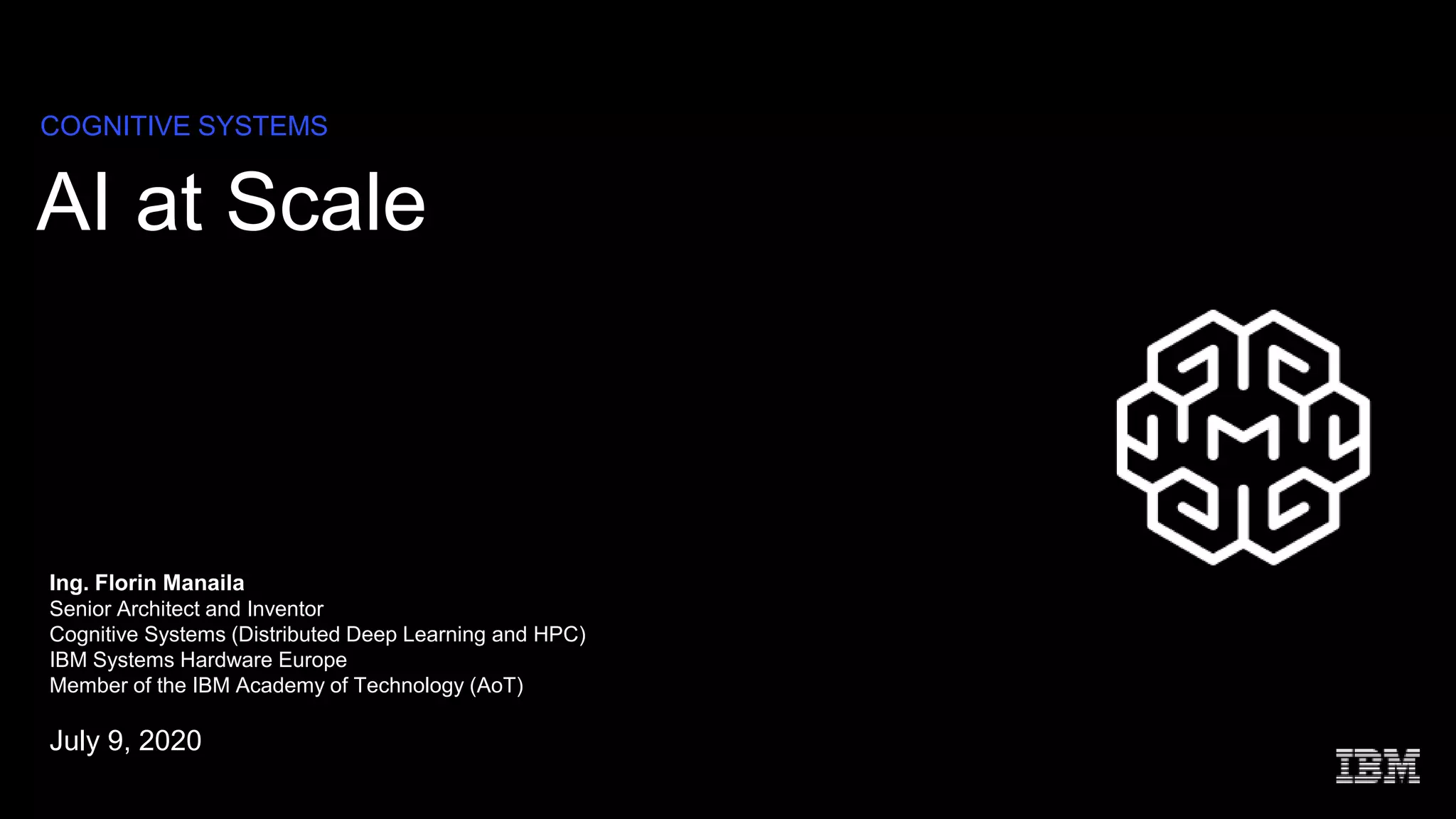 IBM AI at Scale | PPT