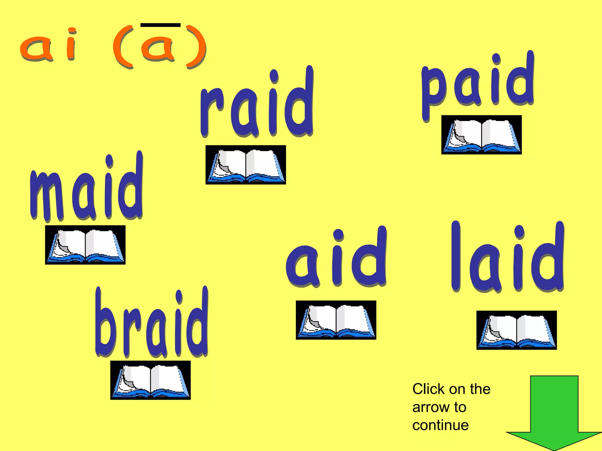 Vowels Digraphs (ai, ay) | PPT