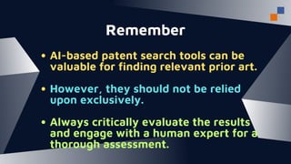 How to check if your AI based Patent Search is accurately thorough? | PDF