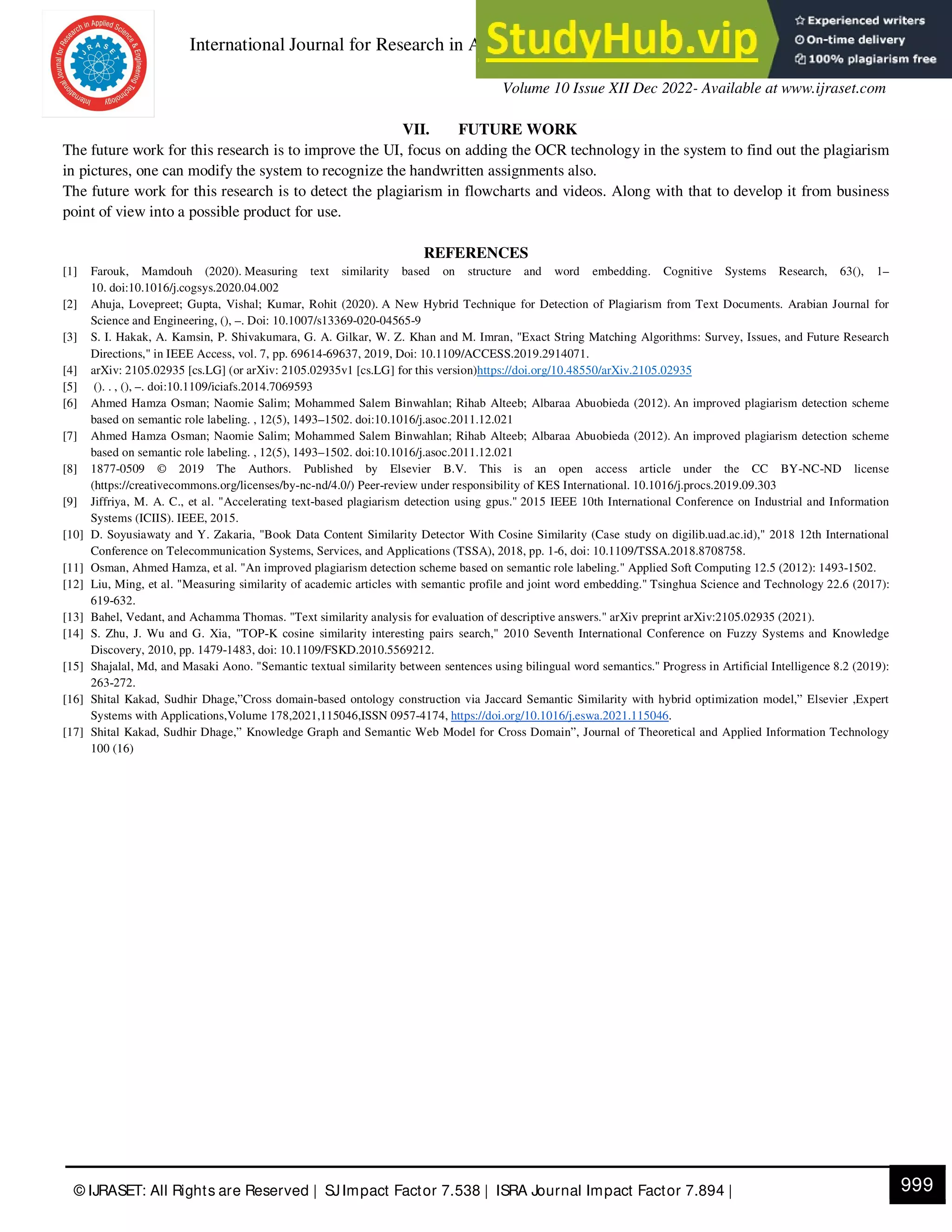AI Based Student S Assignments Plagiarism Detector | PDF