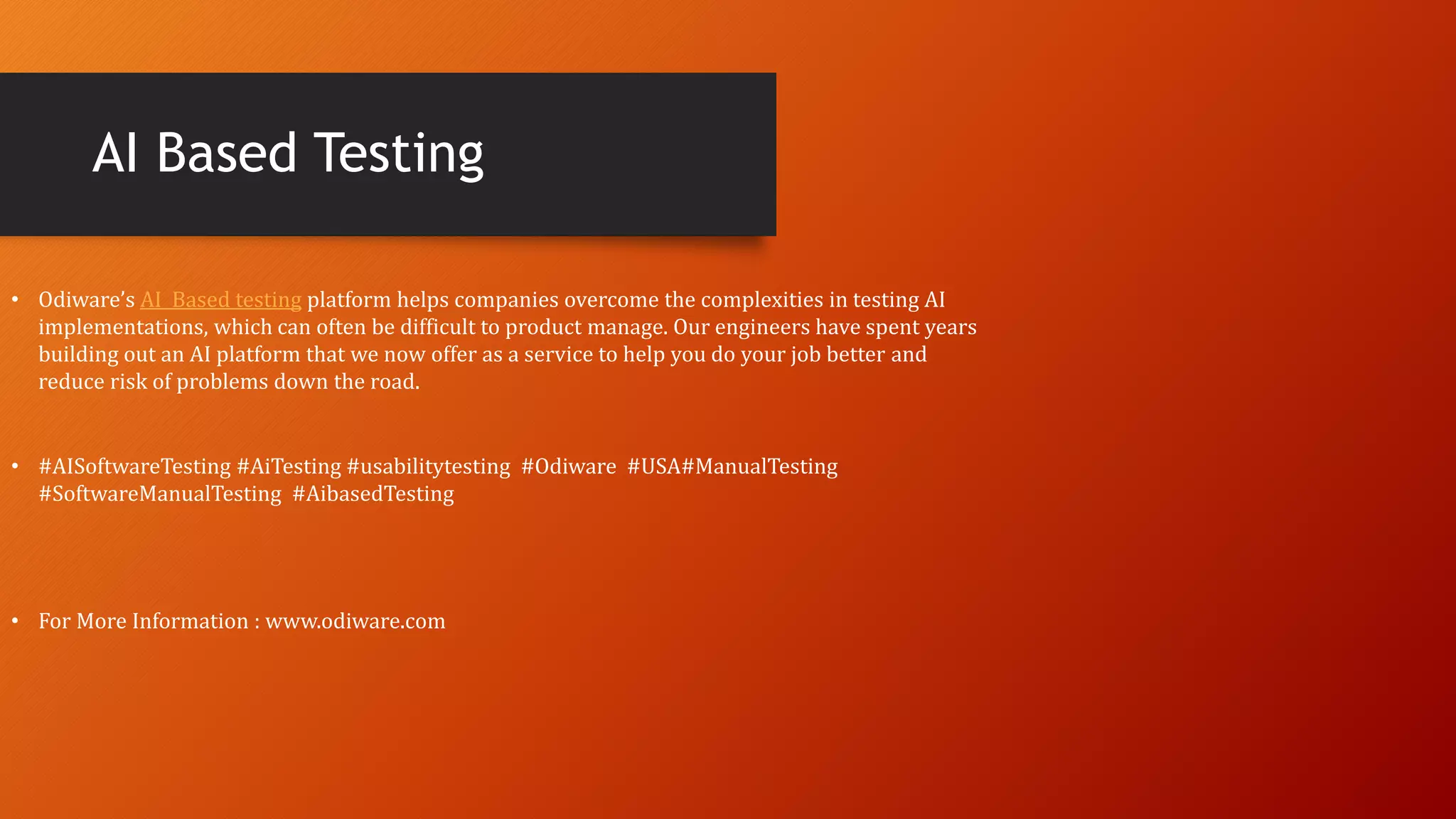 AI Based Testing | PDF