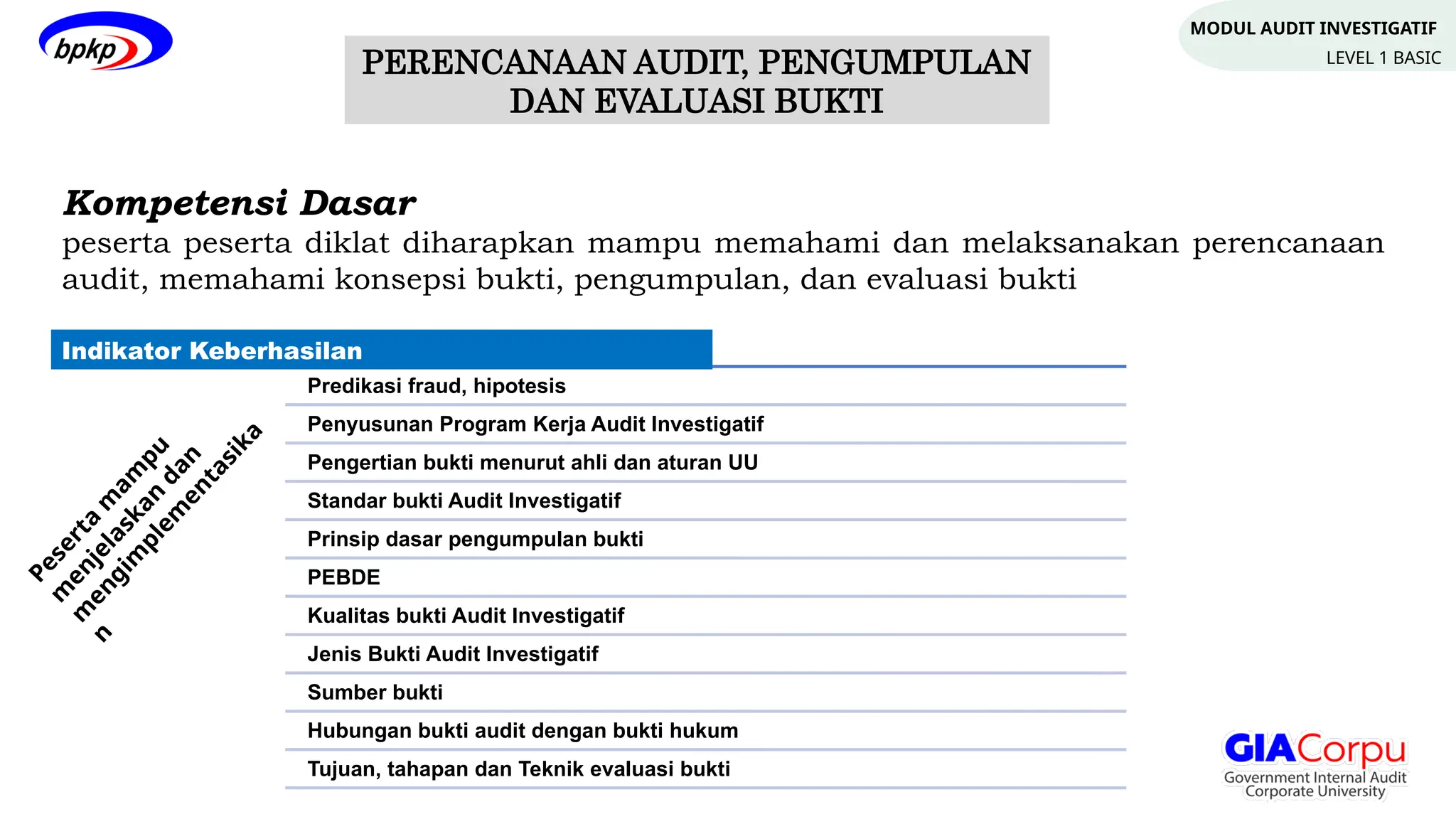 AI Basic Perencanaan penugasan audit investigatif | PPTX