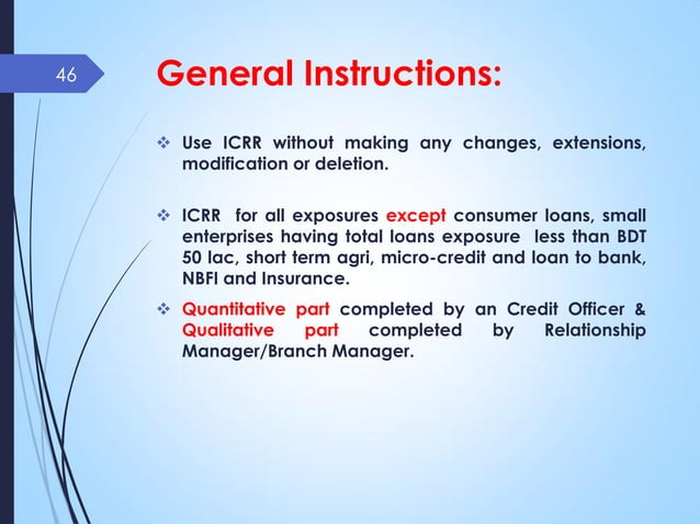 AIBB 202 Lesson 2.6: CRG & Internal Credit Risk Rating Systems (ICRRS ...