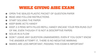 AIBE XVI 2021 (PART 1) by Shraddha Pandit | PPTX