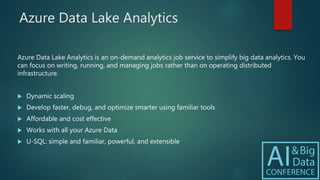 Eugene Polonichko "Azure Data Lake: what is it? why is it? where is it?" | PPT