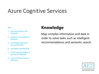 Ai big dataconference_krakovetskyi_microsoft ai a new era of smart solutions | PPT