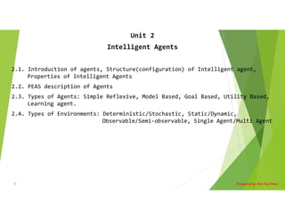 Artificial Intelligence Course of BIT Unit 2 | PPT