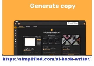 AI Book Writer: Your Personal Writing Genius | PDF