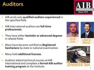 Aib presentation | PPTX | Food Industry | Industries