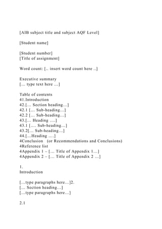 [AIB subject title and subject AQF Level][Student name][St.docx