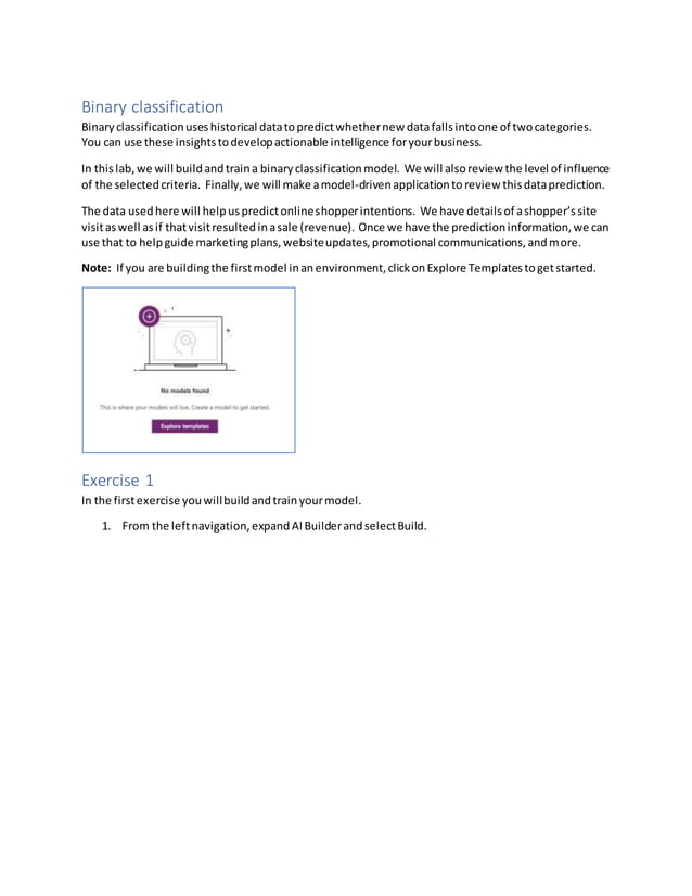 AI Builder - Binary Classification | PDF