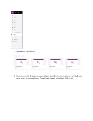 AI Builder - Binary Classification | DOCX | Technology & Computing