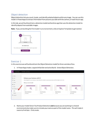 AI Builder - Object Detection | DOCX