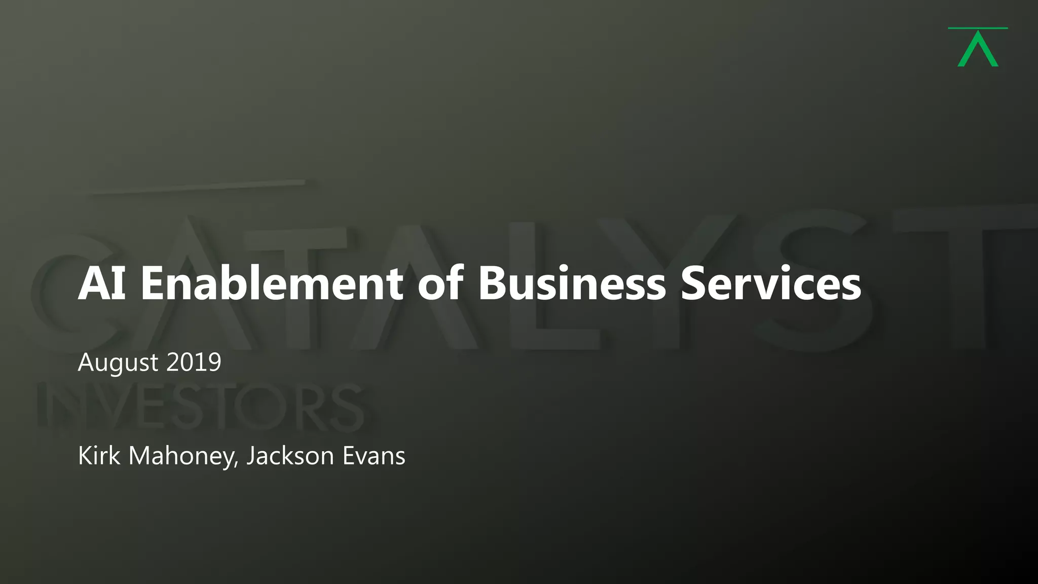 AI Enablement of Business Services | PDF | Computer Software and ...