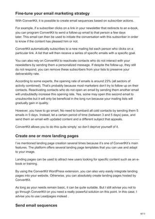 Convertkit A Powerful Emailing Marketing Tool.pdf | Email | Internet