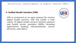 Artificial Intelligence in Healthcare in India | PPTX