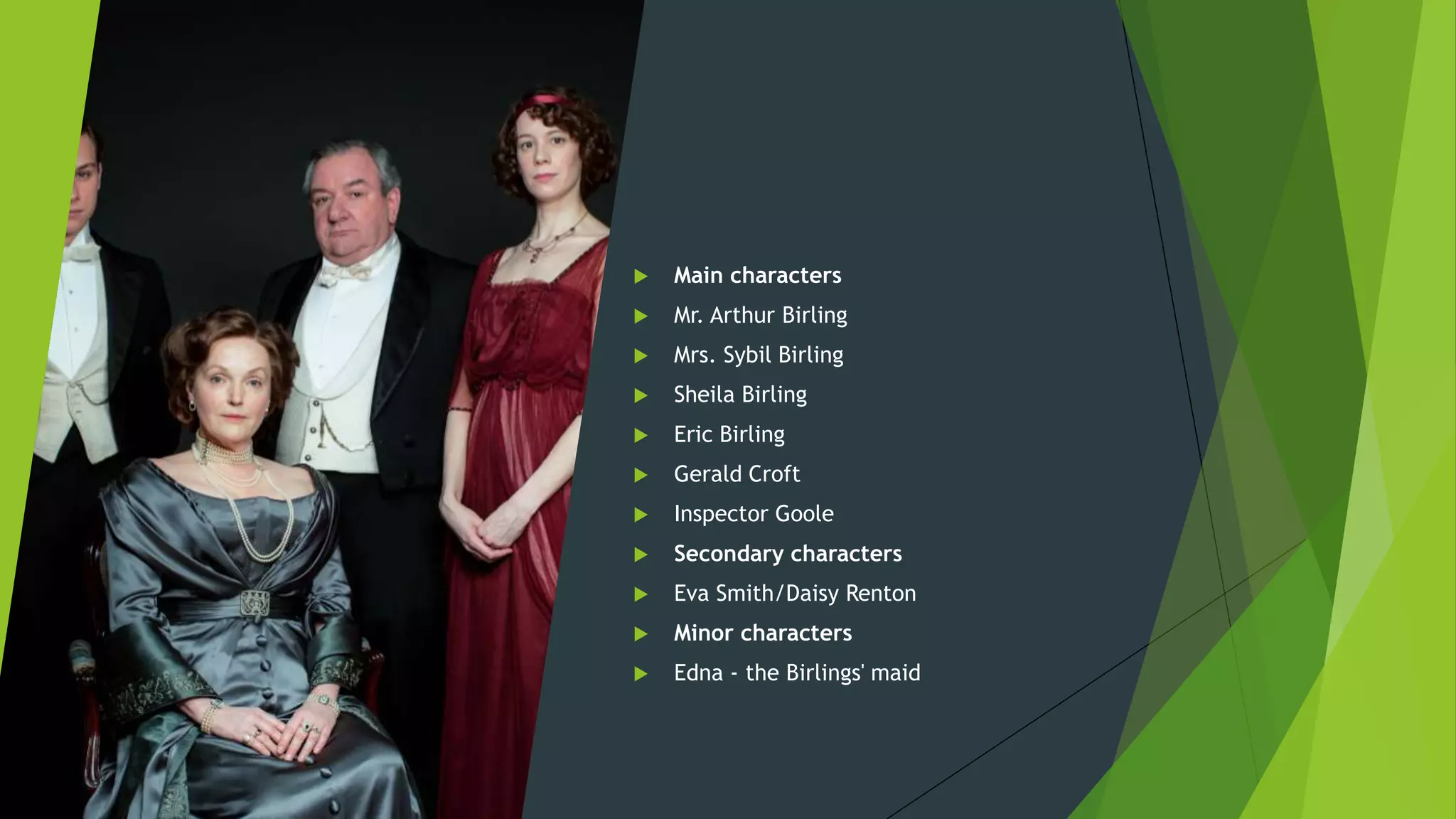 JB Priestly: An Inspector Calls | PPTX