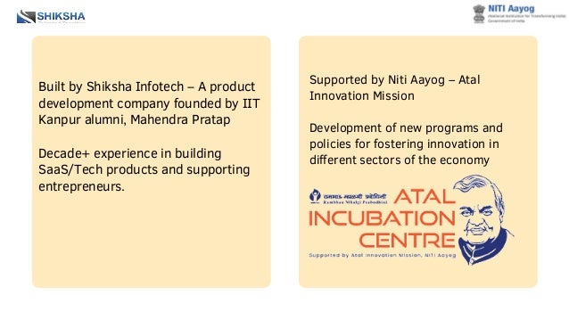 AIC Shiksha Infotech Incubation Center | PDF