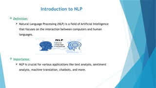 the steps of natural language processing(NLP) | PPTX