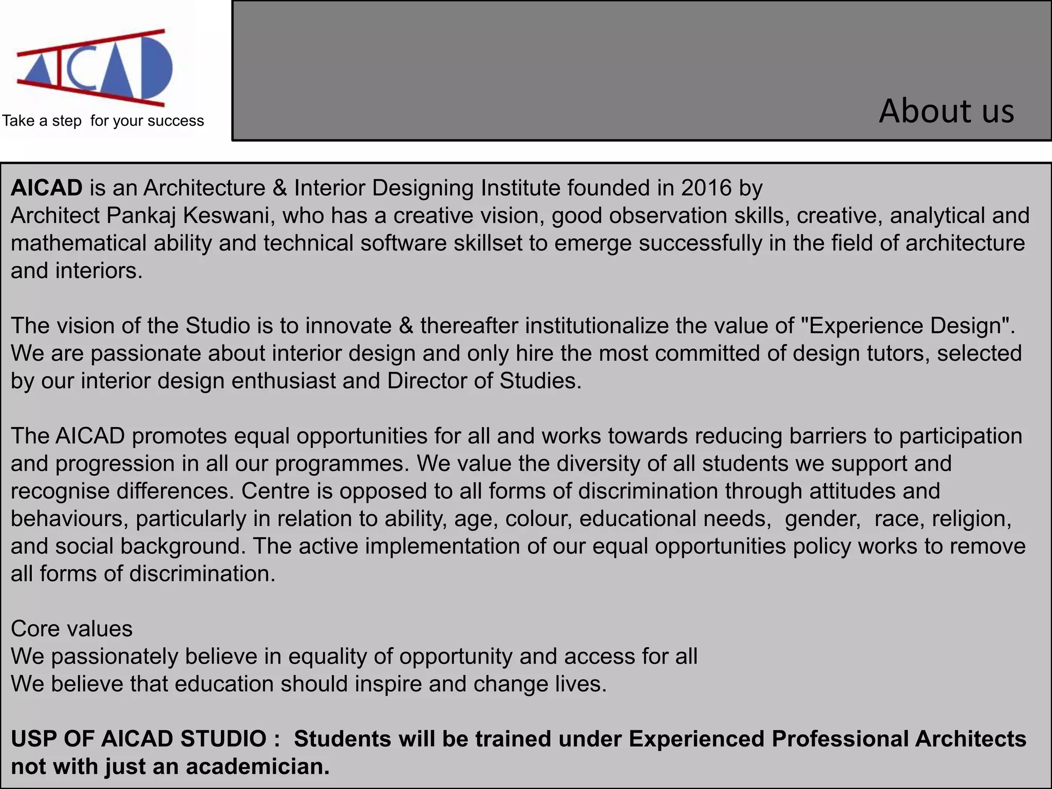 Aicad profile | PPTX