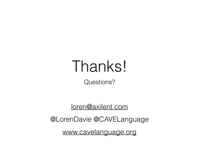CAVE Language Presentation for AI Camp | PPT