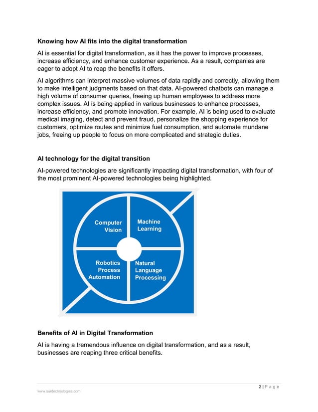 In 2023, AI will turbocharge your tactics for digital transformation. | PDF | Technology ...