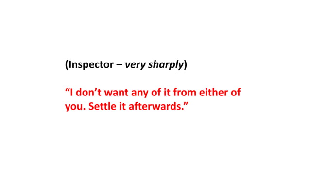 'An Inspector Calls' - Quotation Bank | PPTX
