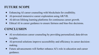 ARTIFICIAL INTELLIGENCE CAREER GUIDANCE FOR FUTURE | PPT
