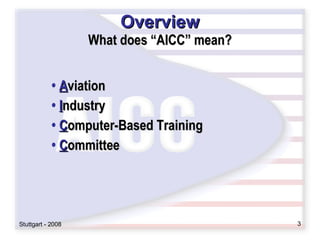 AICC – Example of an Industry Organization | PPT
