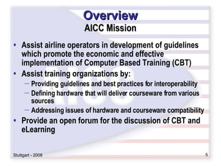 AICC – Example of an Industry Organization | PPT